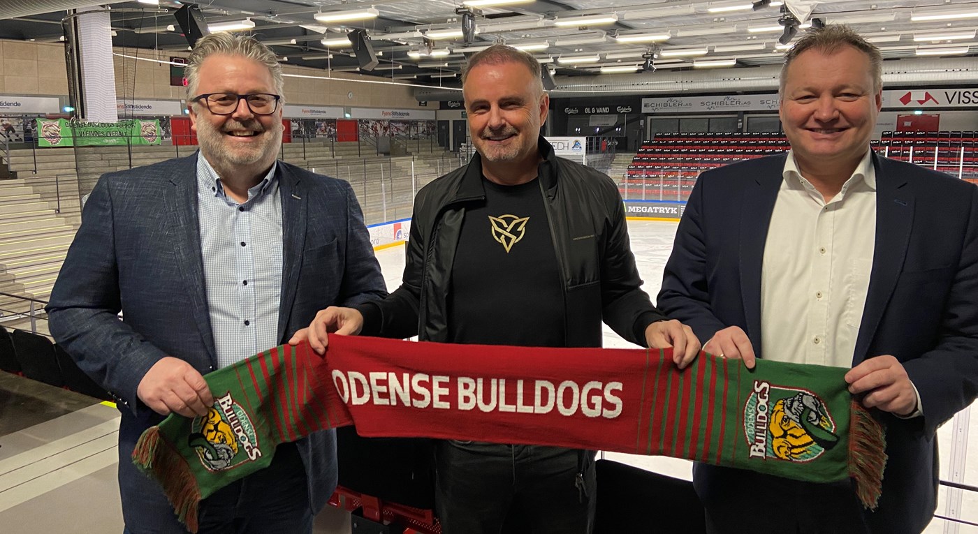 Odense Bulldogs - Thomas Sandgaard på besøg i Spar Nord Arena